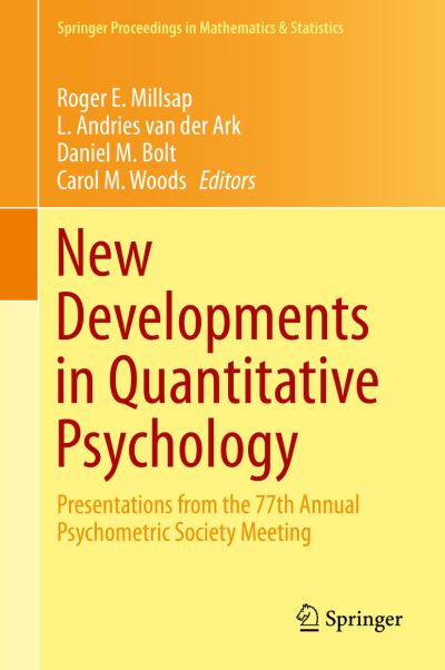 New Developments in Quantitative Psychology by Psychometric Society ...