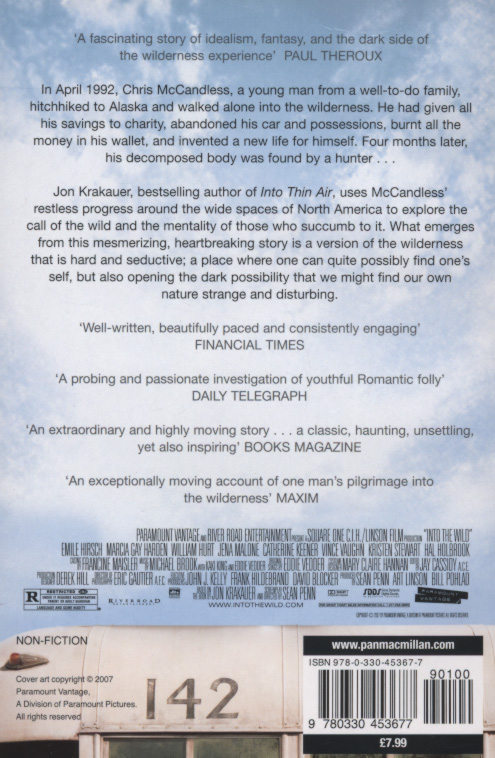 Into the Wild by Krakauer, Jon (9780330453677) | Browns Books