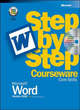 Microsoft Word 2002 Step by Step Courseware Core Skills by Microsoft Press (9780072955224 ...