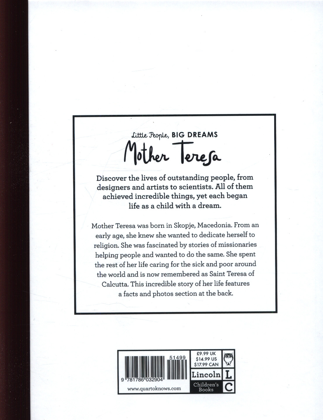 Mother Teresa by Sanchez Vegara, Maria Isabel (9781786032904) | Browns ...