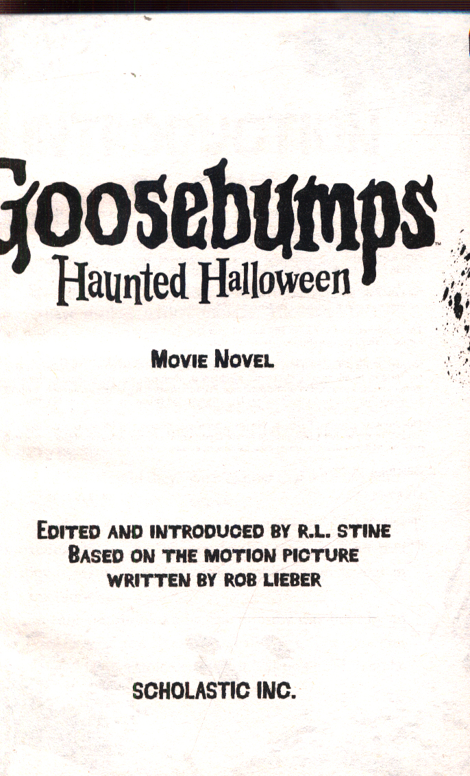Haunted Halloween : movie novel