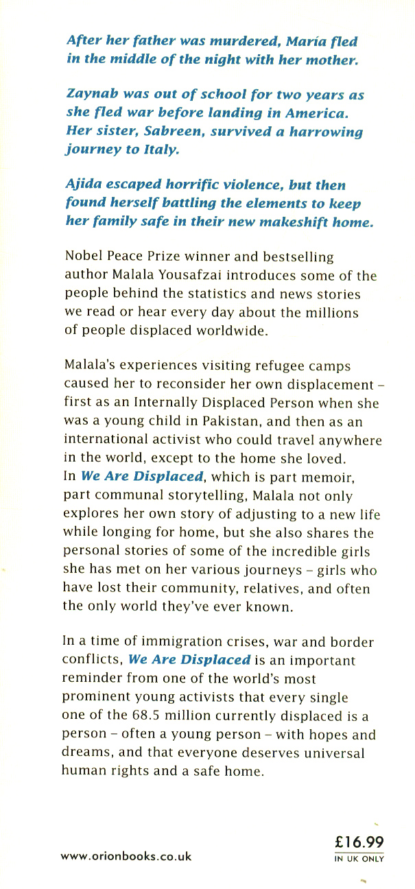 We Are Displaced by Yousafzai, Malala (9781474610032) | Browns Books