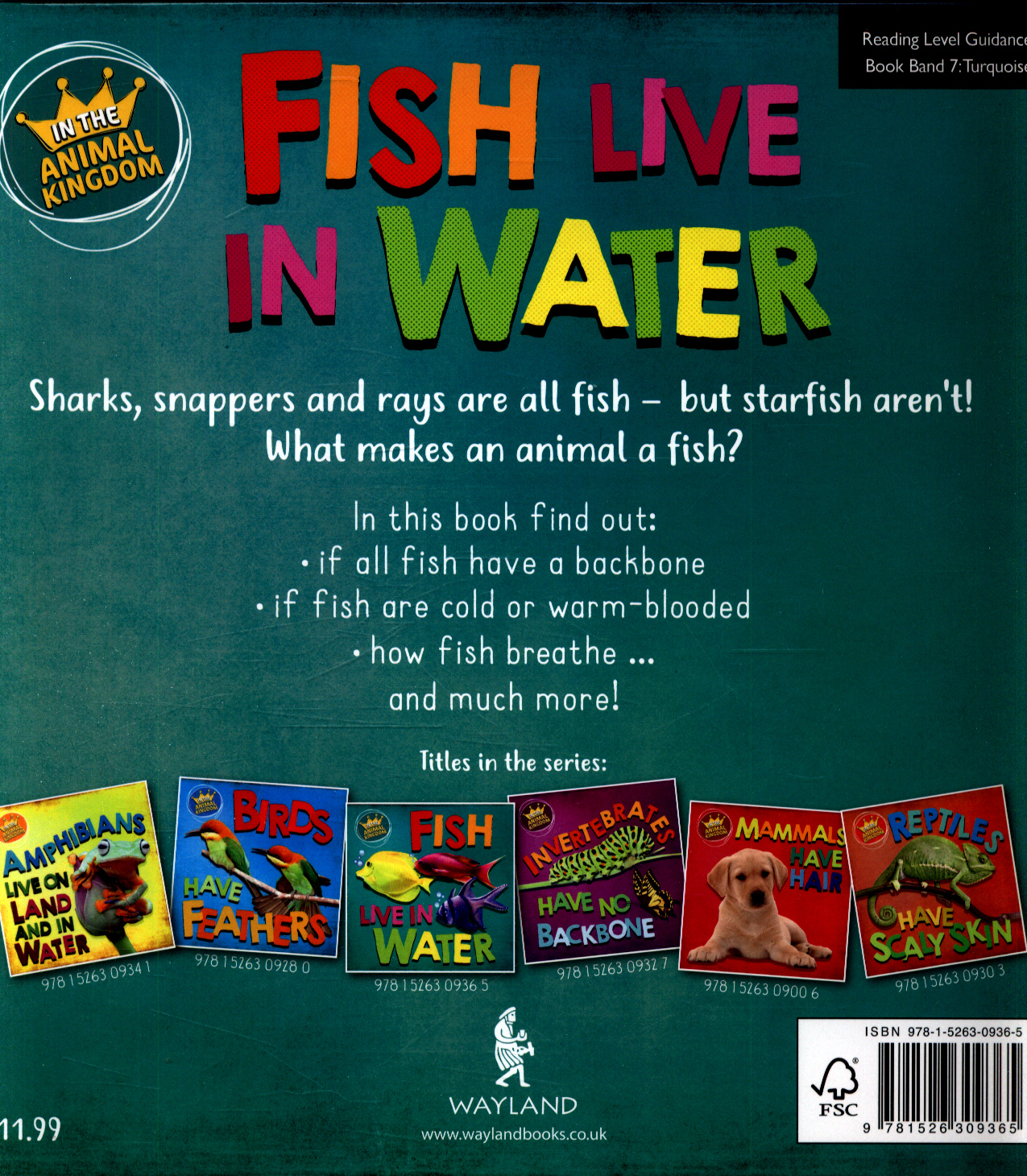 In the Animal Kingdom: Fish Live in Water by Ridley, Sarah ...