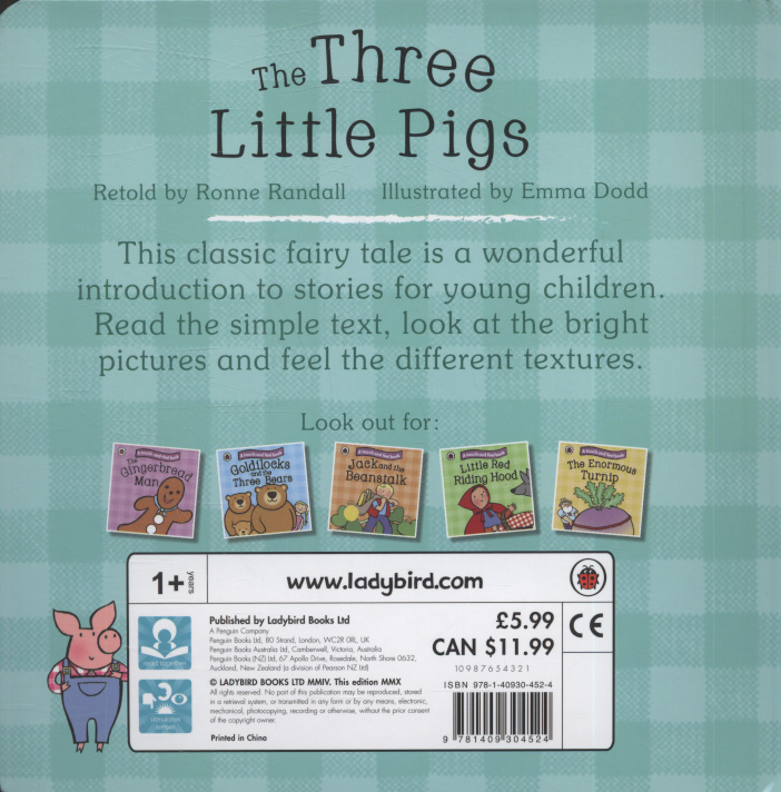 The Three Little Pigs: Ladybird Touch and Feel Fairy Tales by Dodd ...