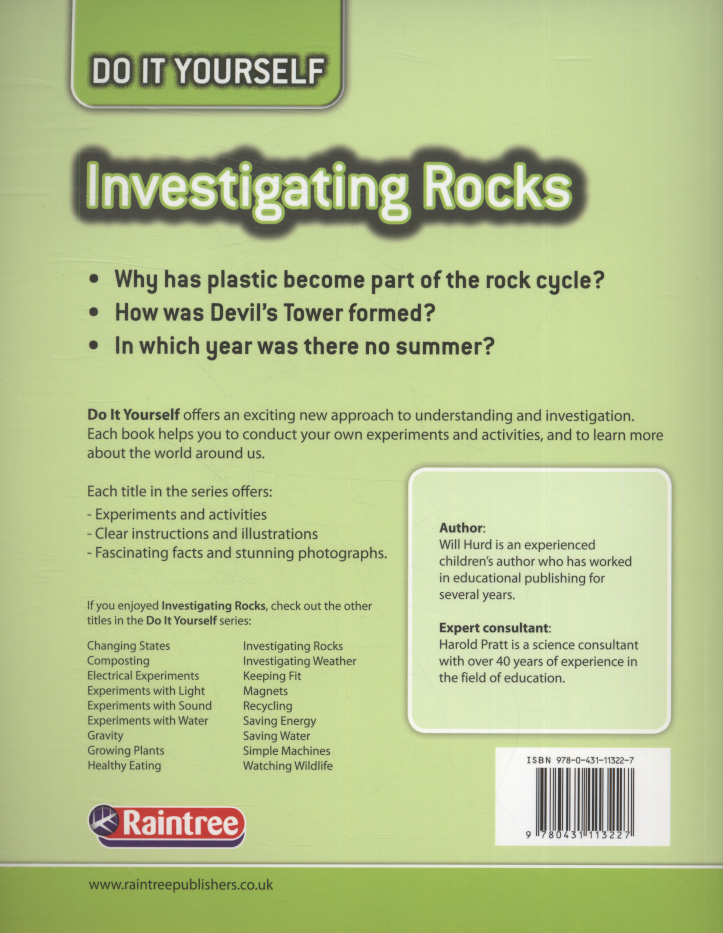 Investigating rocks : the rock cycle by Hurd, Will (9780431113227 ...