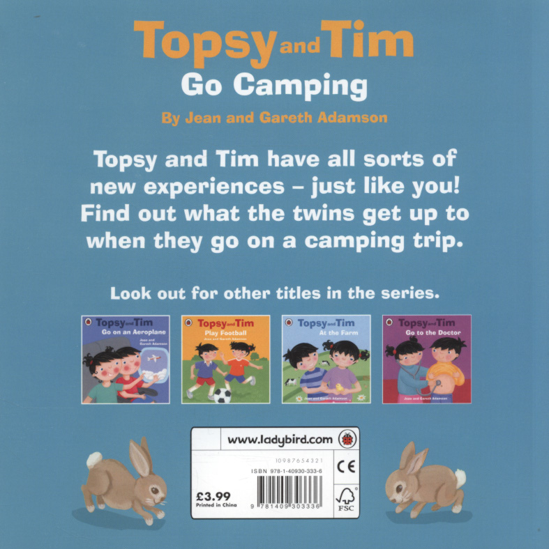 Topsy and Tim: Go Camping by Adamson, Jean (9781409303336) | Browns Books