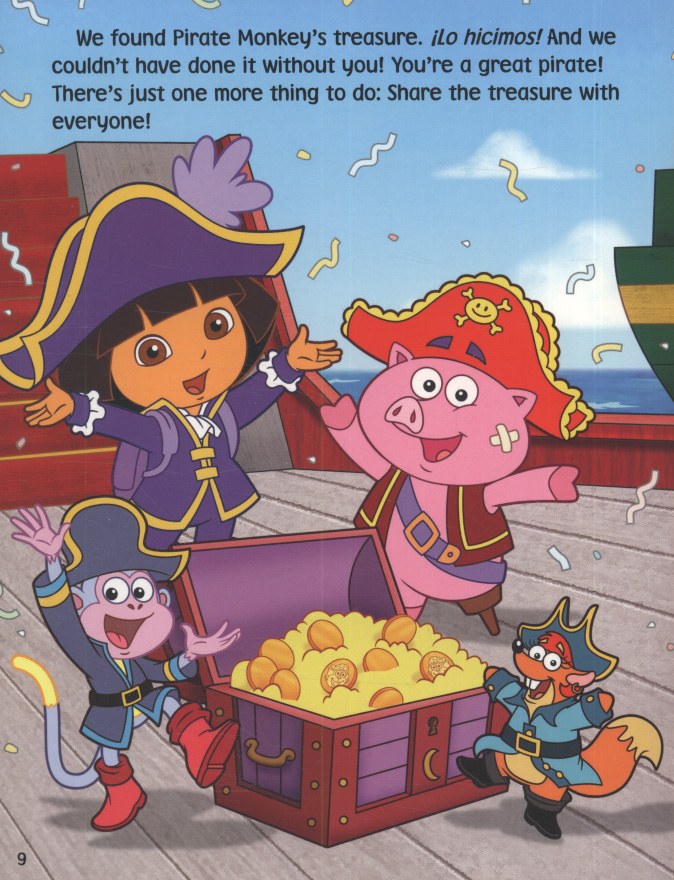 Dora's Pirate Treasure Hunt by Nickelodeon (9781847388155) | Browns Books