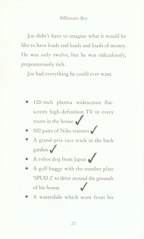 Billionaire Boy by Walliams, David (9780007371082) | Browns Books