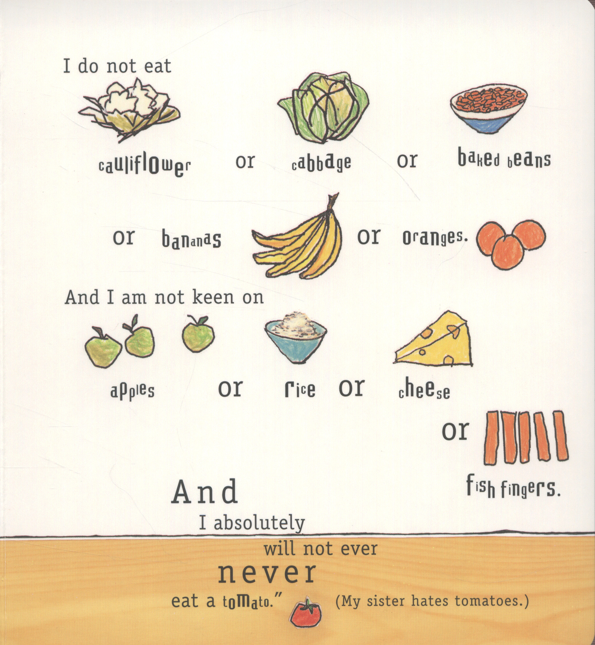 Charlie and Lola: I Will Not Ever Never Eat a Tomato Board Book