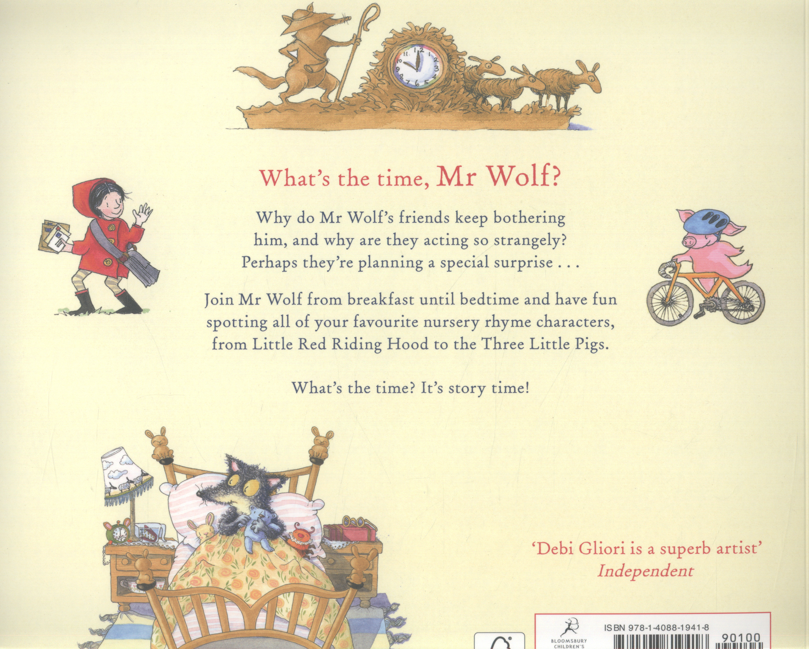 What's the Time, Mr Wolf? by Gliori, Debi (9781408819418) | Browns Books