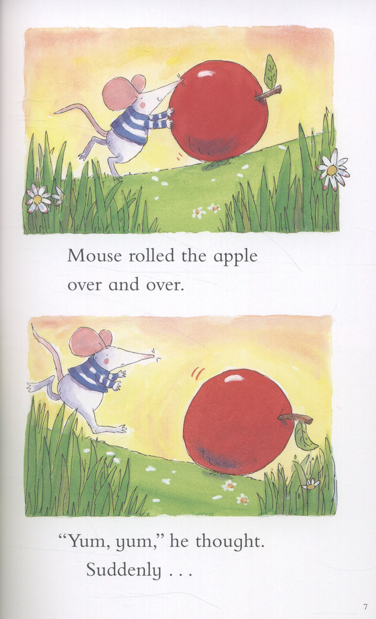 Little Mouse and the big, red apple