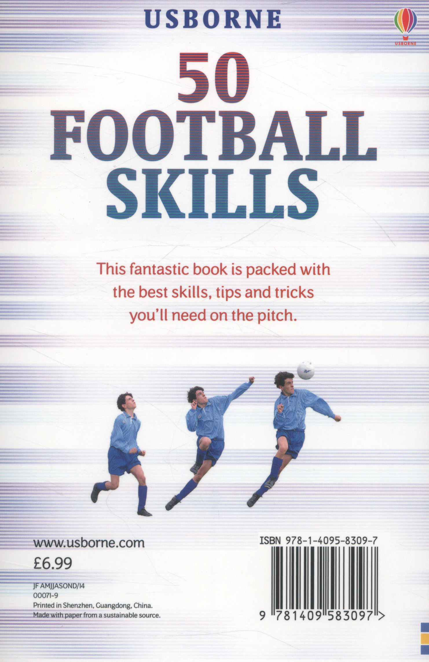 50 Football Skills by Usborne (9781409583097) | Browns Books