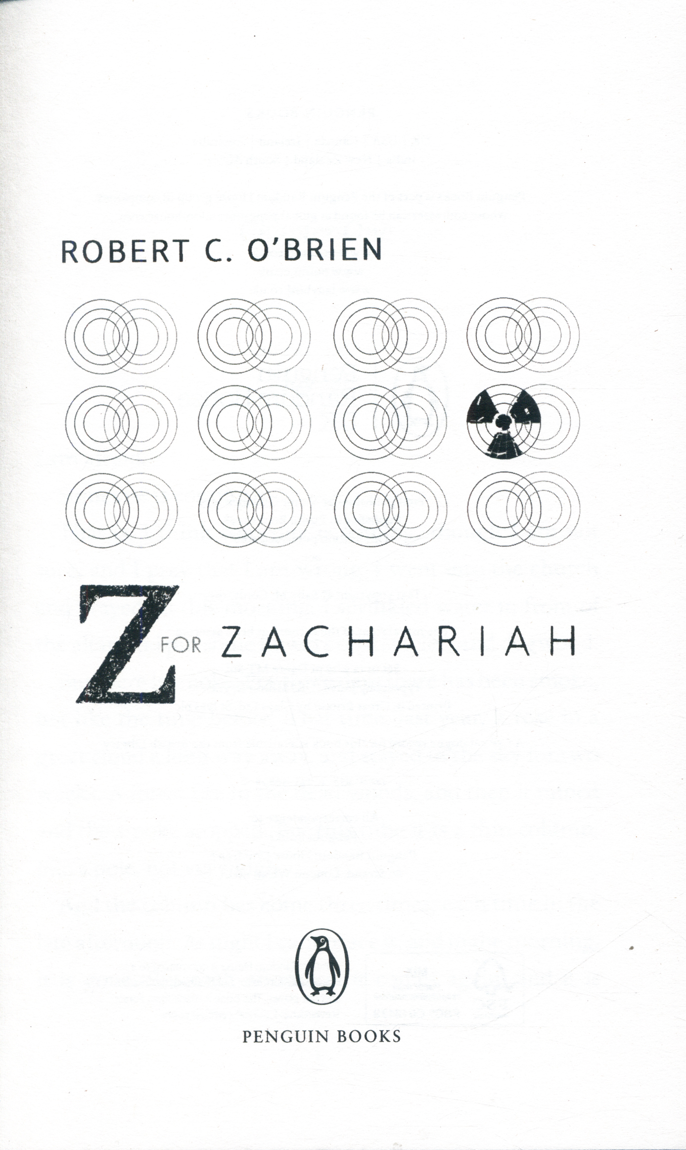 Z For Zachariah by O'Brien, Robert C. (9780141368986) | Browns Books