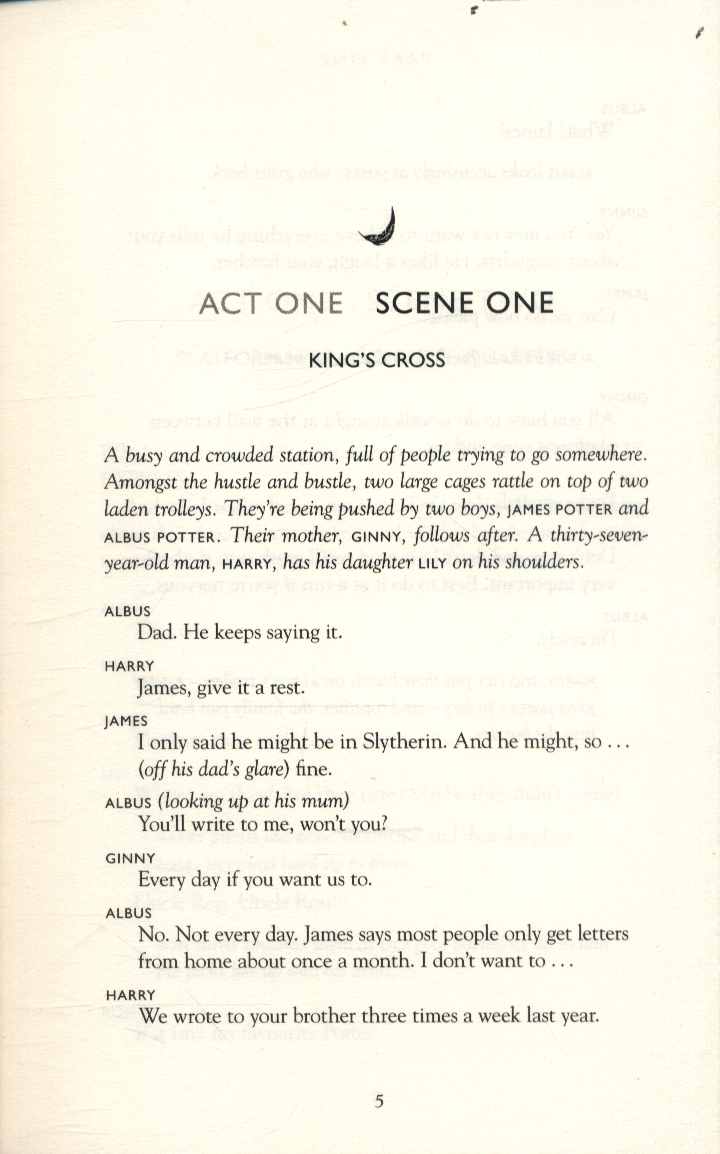 Harry Potter and the Cursed Child - Parts One and Two : The Official ...