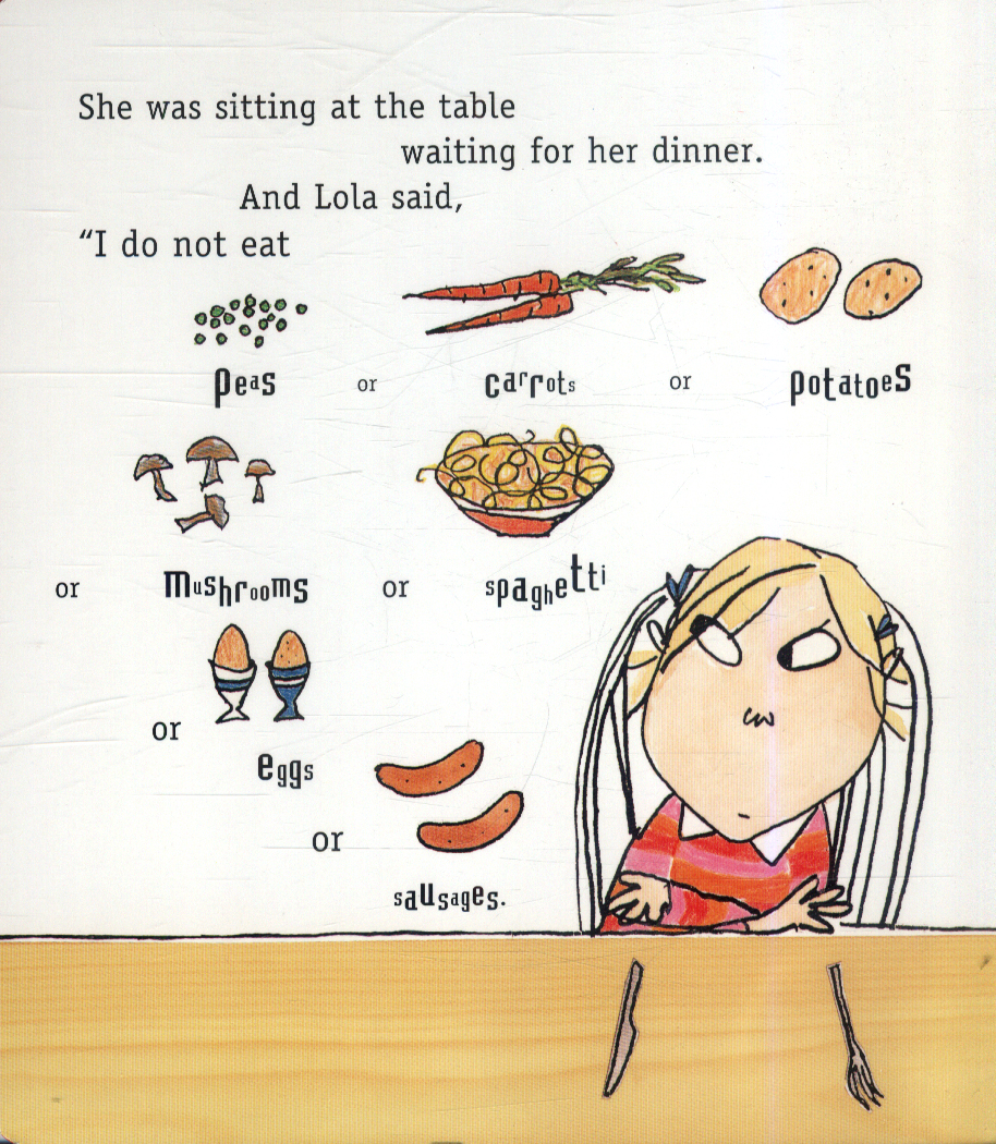 Charlie and Lola: I Will Not Ever Never Eat A Tomato Board Book by ...