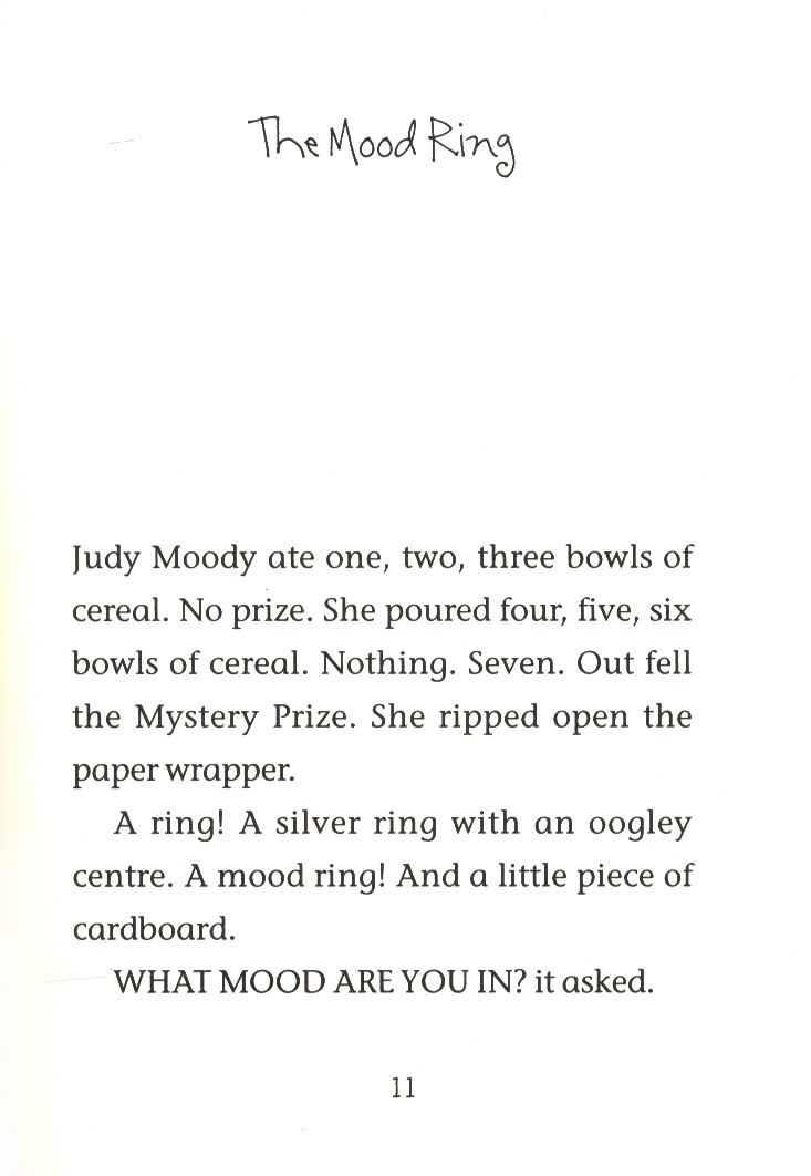 Judy Moody predicts the future