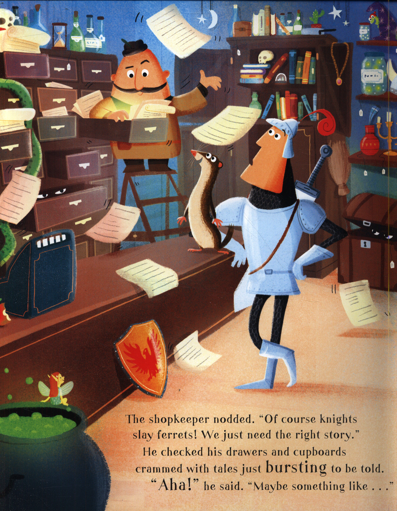 The One-Stop Story Shop by Corderoy, Tracey (9781788811002) | Browns Books