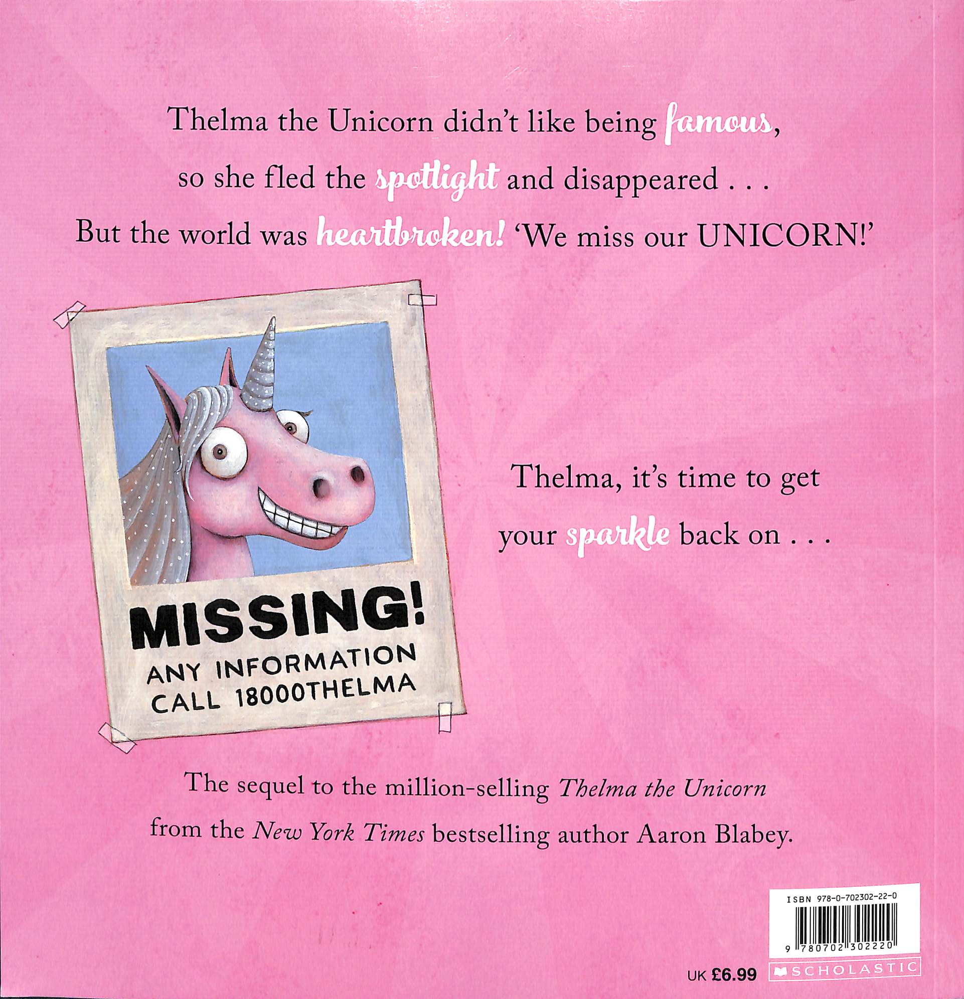 The Return of Thelma the Unicorn by Blabey, Aaron (9780702302220 ...