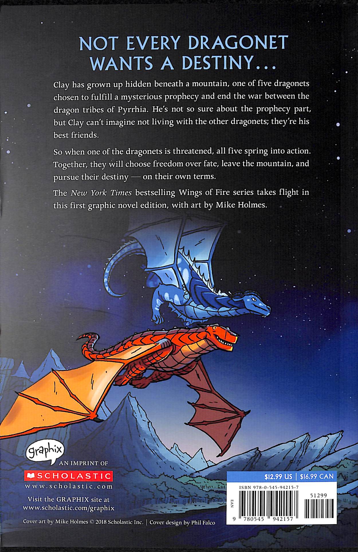 The Dragonet Prophecy (Wings of Fire Graphic Novel #1) by Sutherland ...