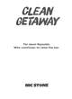 Clean Getaway by STONE, NIC (9781913311025) | Browns Books