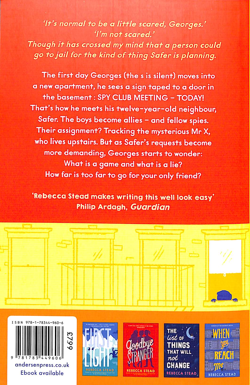 Liar and Spy by Stead, Rebecca (9781783449606) | Browns Books