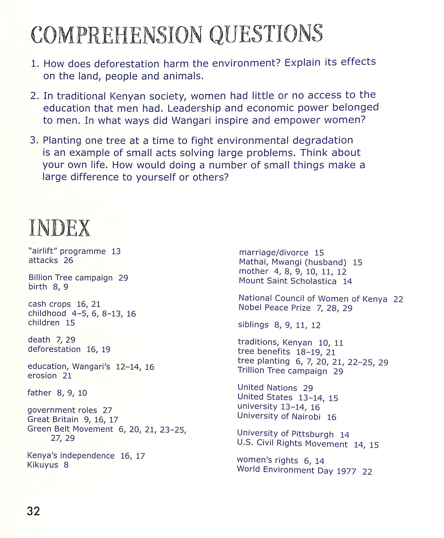 Wangari Maathai : get to know the woman who planted trees to bring ...