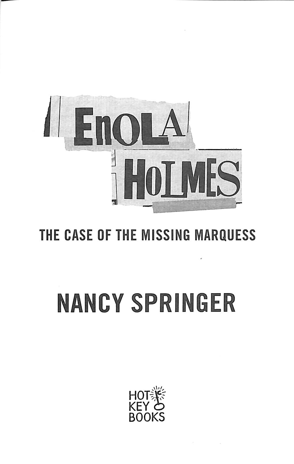 Enola Holmes: The Case of the Missing Marquess by Springer, Nancy ...
