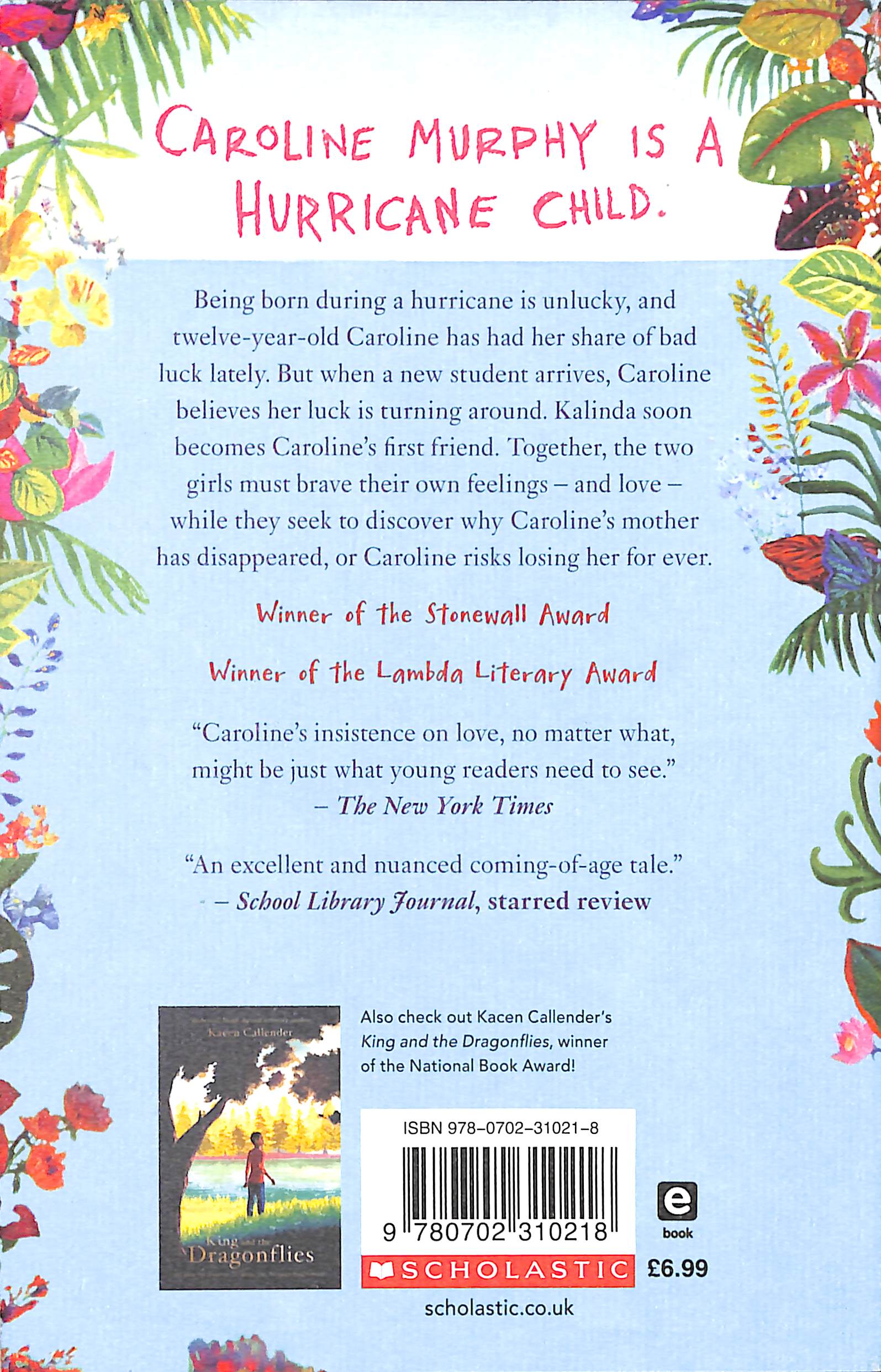 Hurricane Child by CALLENDER, KACEN (9780702310218) | Browns Books