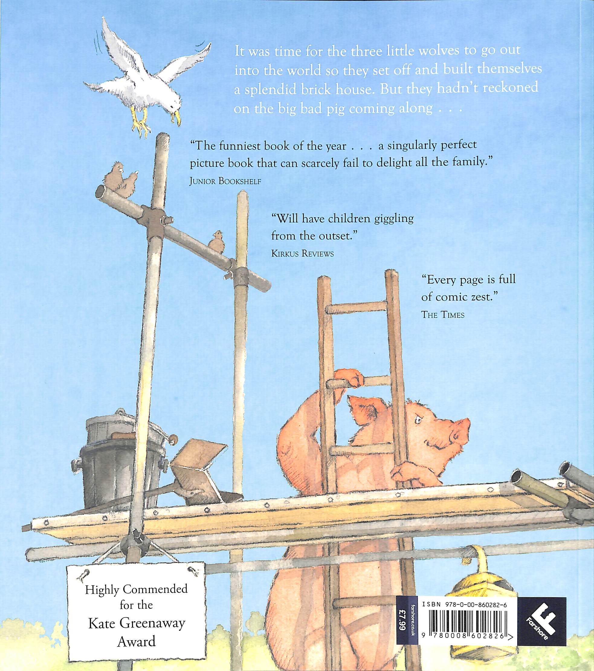 Three Little Wolves And The Big Bad Pig by Trivizas, Eugene ...