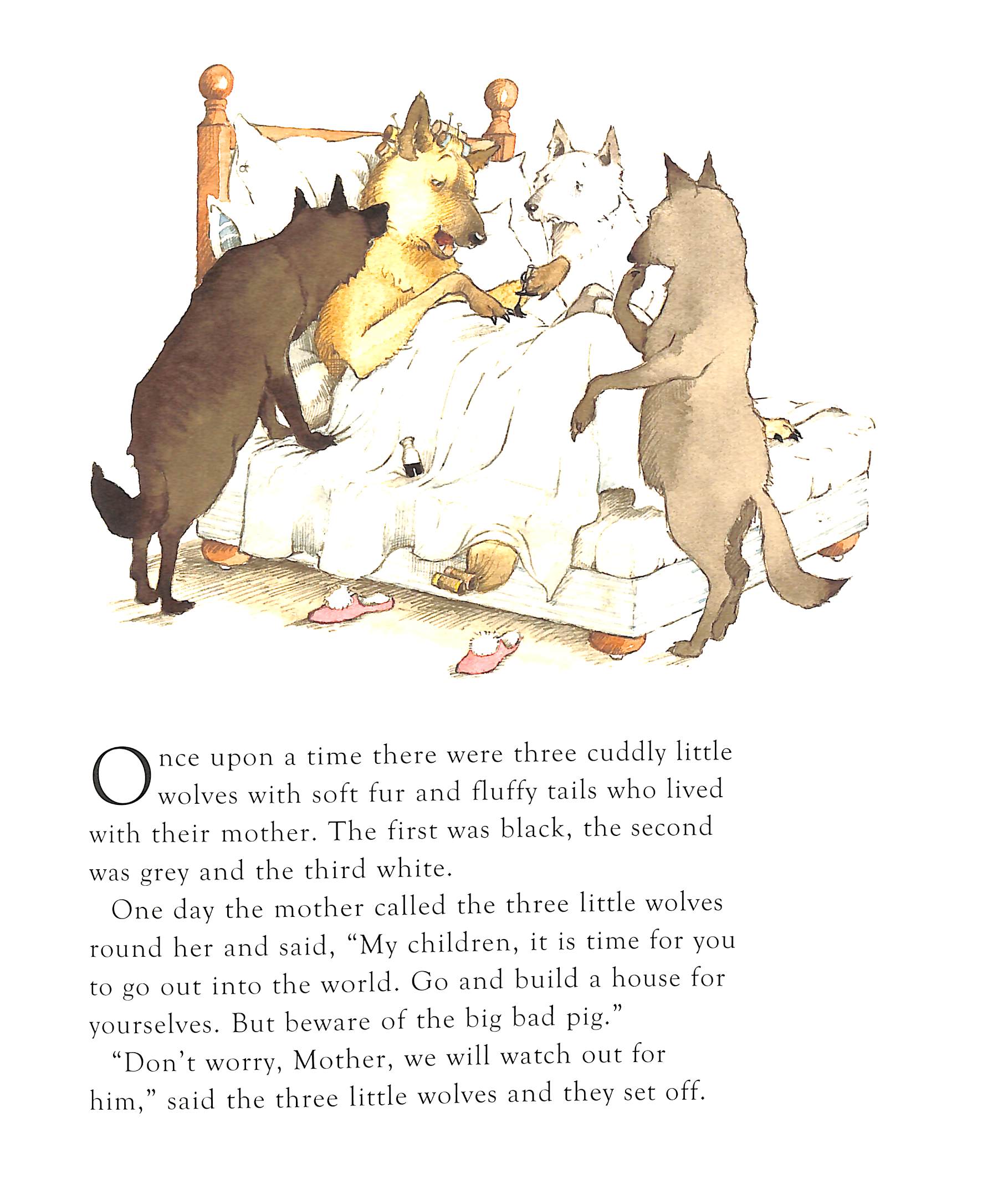 Three Little Wolves And The Big Bad Pig by Trivizas, Eugene ...