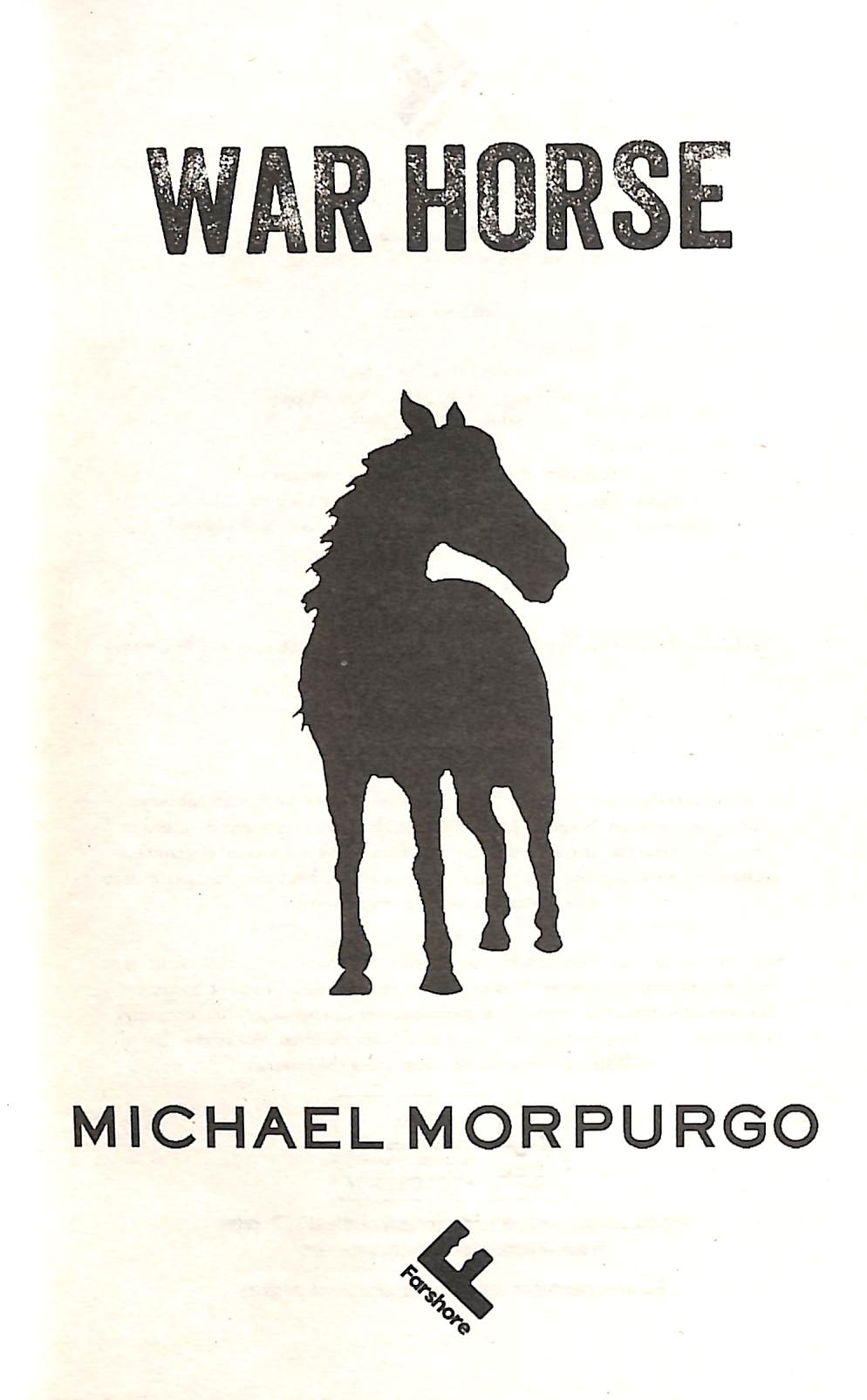 War Horse by Morpurgo, Michael (9780008640712) | Browns Books