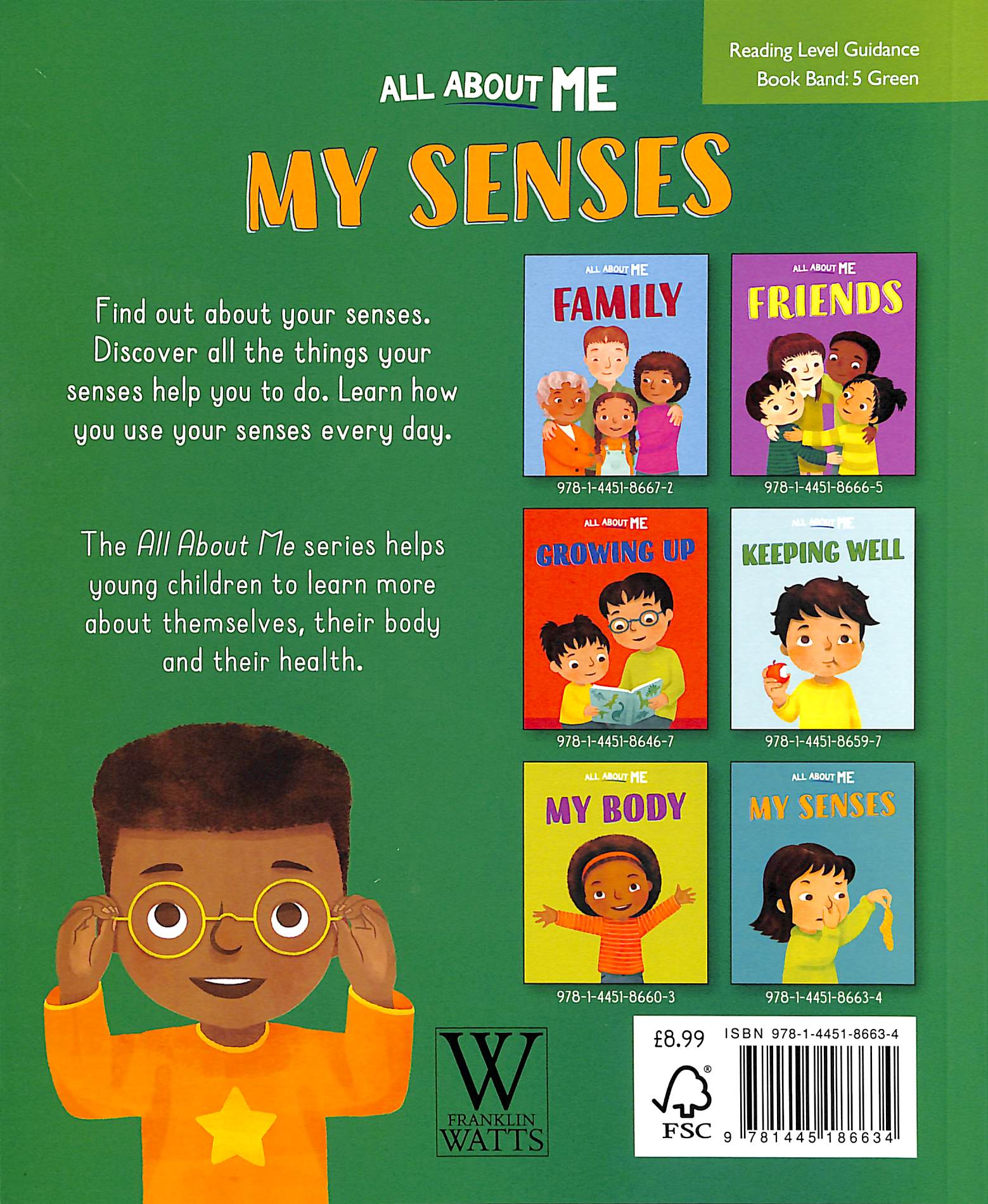 All About Me: My Senses by Lester, Dan (9781445186634) | Browns Books