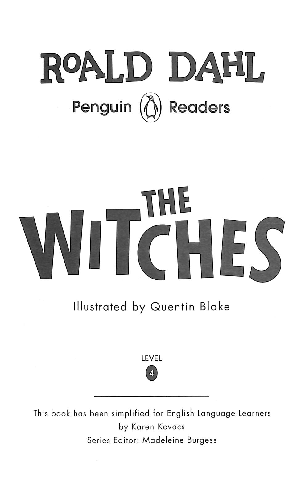 Penguin Readers Level 4: Roald Dahl The Witches (ELT Graded Reader) by ...