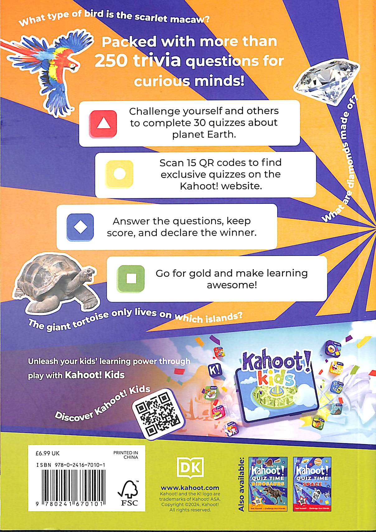 Kahoot! Quiz Time Earth : 250 Trivia Questions (with QR Codes Inside ...