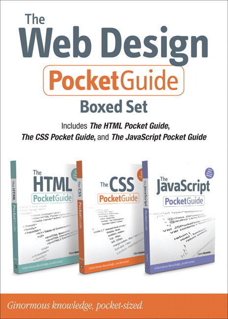 The Web Design Pocket Guide Boxed Set (Includes The HTML Pocket Guide, The JavaScript Pocket ...