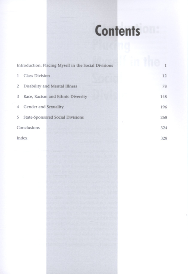 Understanding social divisions