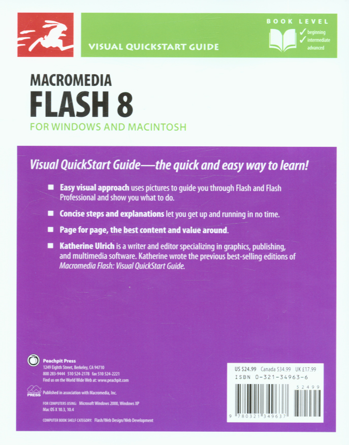 Macromedia Flash 8 for Windows and Macintosh by Ulrich, Katherine ...