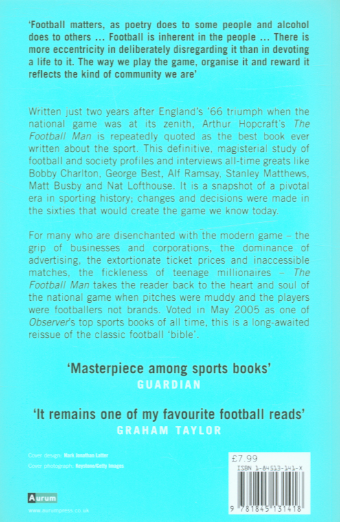 The Football Man by Hopcraft, Arthur (9781845131418) | Browns Books