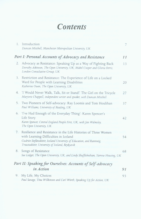 Exploring Experiences of Advocacy by People with Learning Disabilities ...