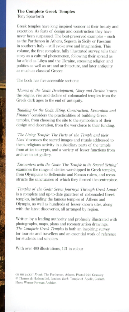The Complete Greek Temples by Spawforth, Tony (9780500051429) | Browns ...