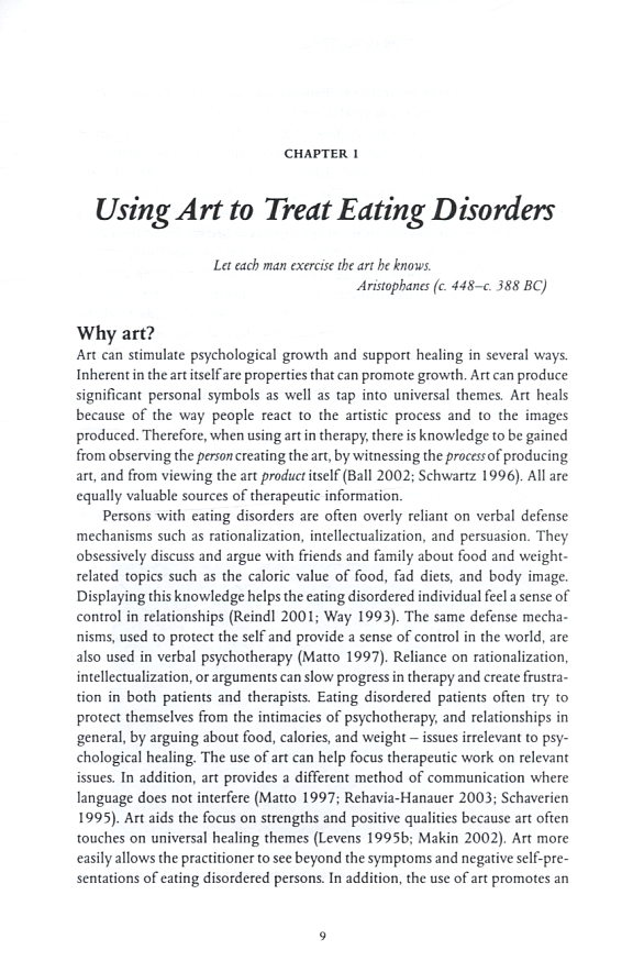 Drawing from within : using art to treat eating disorders