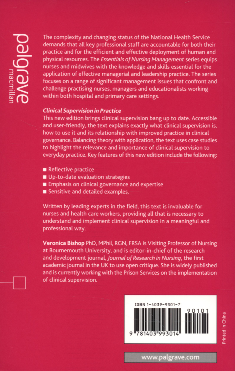 Clinical supervision in practice : some questions, answers and guidelines for professionals in ...