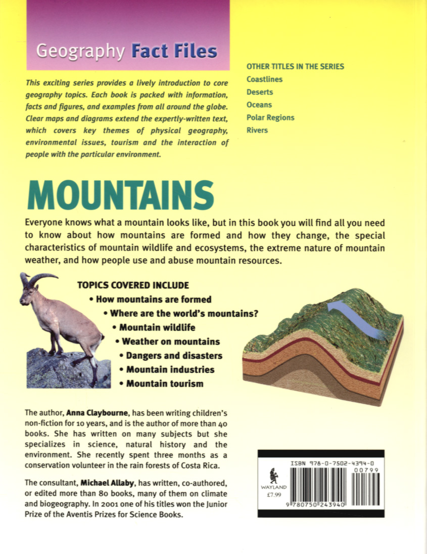 Geography Fact Files: Mountains by Claybourne, Anna (9780750243940 ...