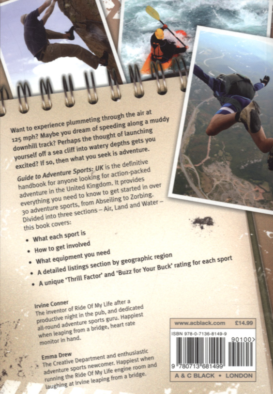 Guide to Adventure Sports - UK by Conner, Irvine (9780713681499 ...