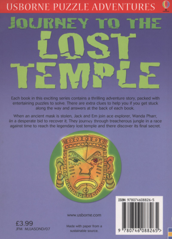 Journey to the lost temple by Leigh, Susannah (9780746088265) | BrownsBfS