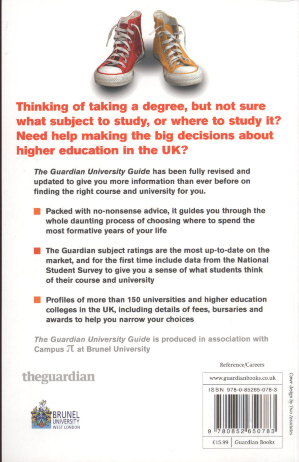 The "Guardian" University Guide 2008 by Macleod, Donald (9780852650783 ...