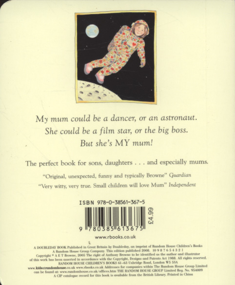 My mum by Browne, Anthony (9780385613675) | BrownsBfS