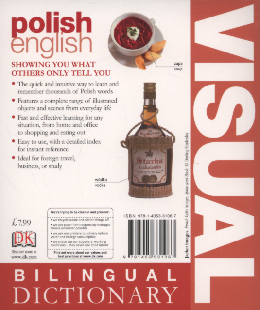 Polish English visual bilingual dictionary