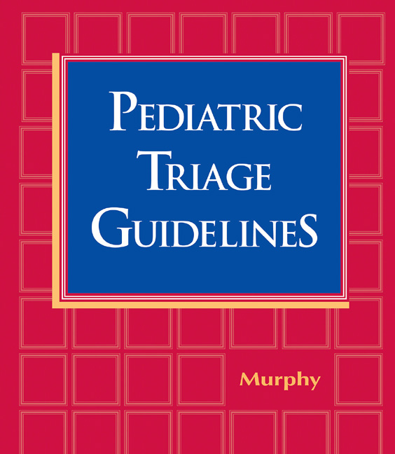 Pediatric Triage Guidelines by Murphy, K.A. (9780815173335) | Browns Books