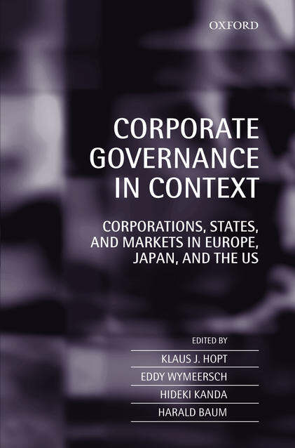 Corporate Governance in Context by Baum, Harald (Senior Research Fellow ...